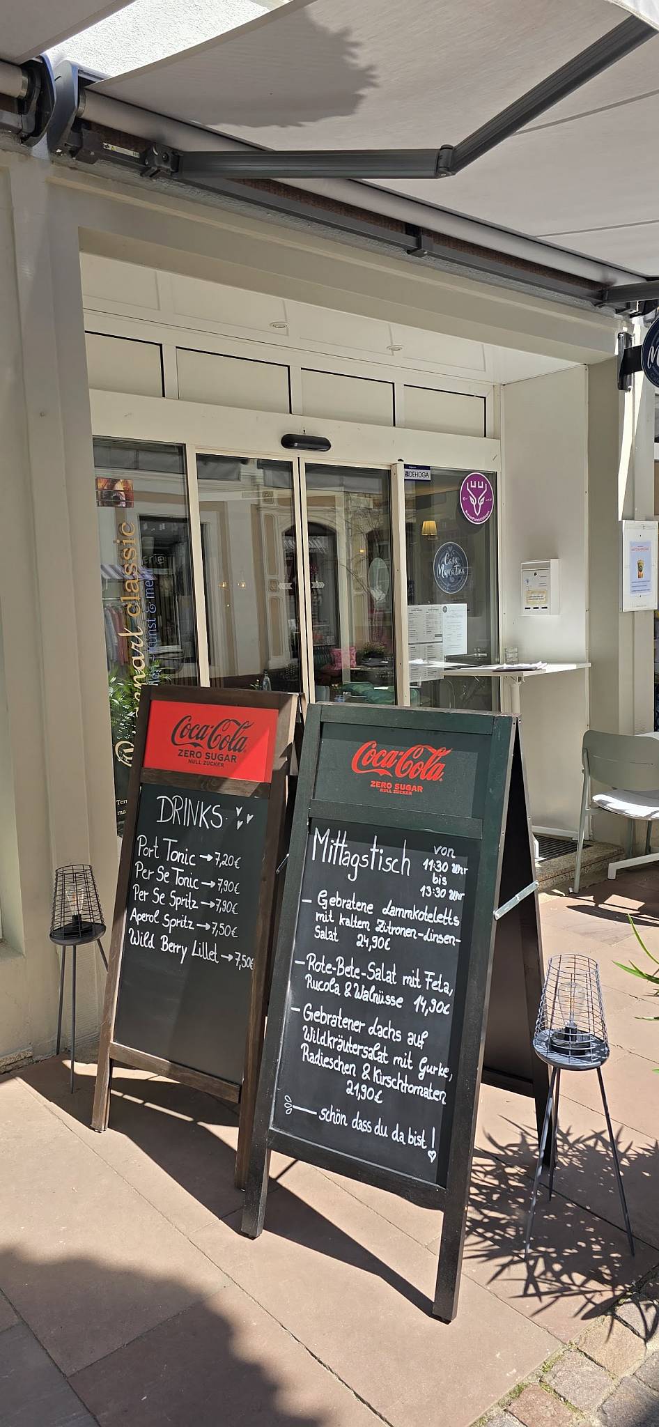 Carta del café Casa Mama Tina, Ettlingen