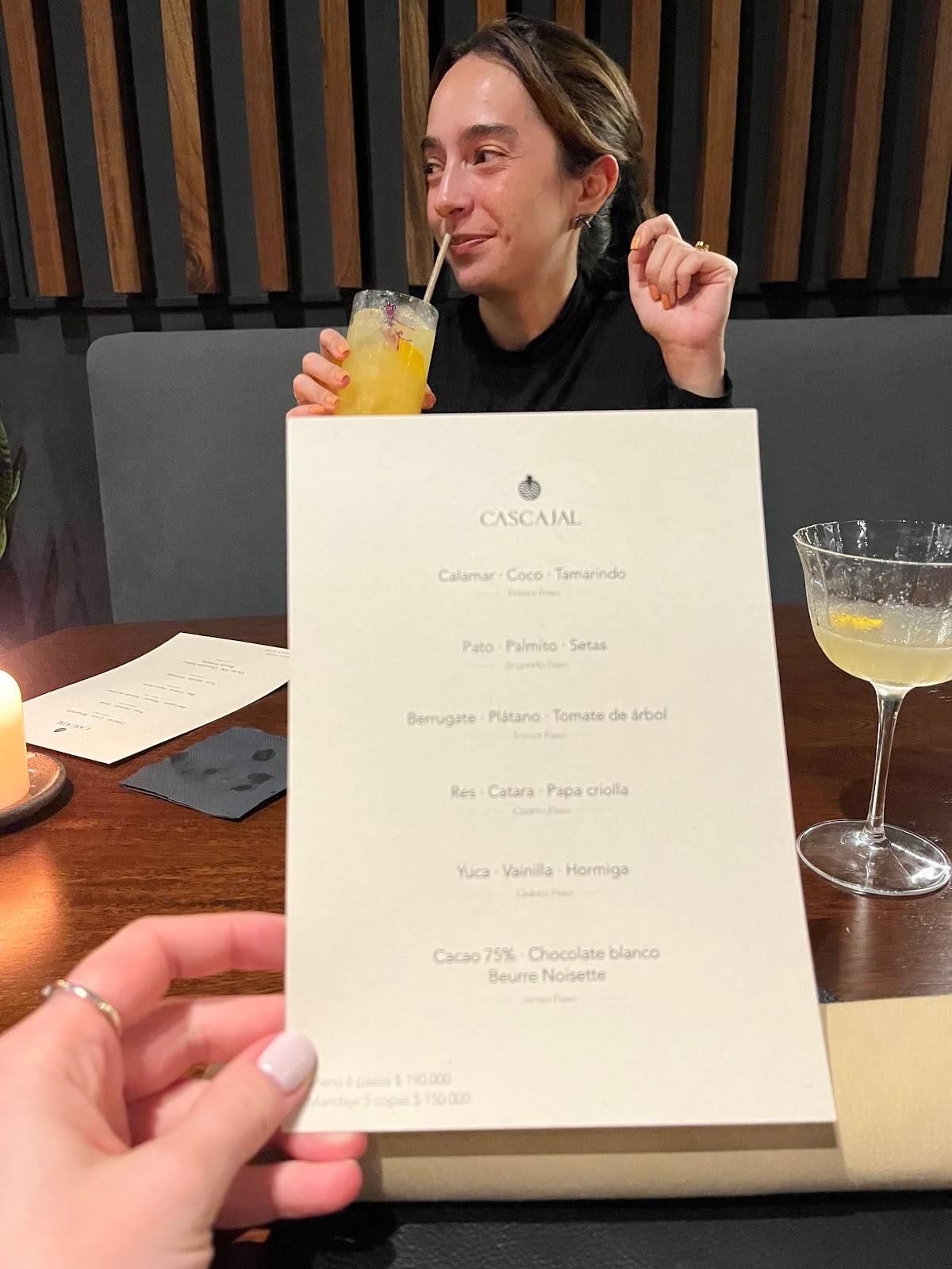Carta de Cascajal Restaurante, Bogotá