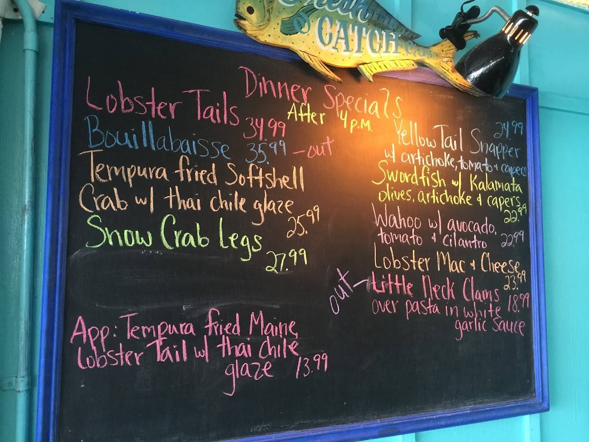 Menu at Casey Key Fish House pub & bar, Osprey