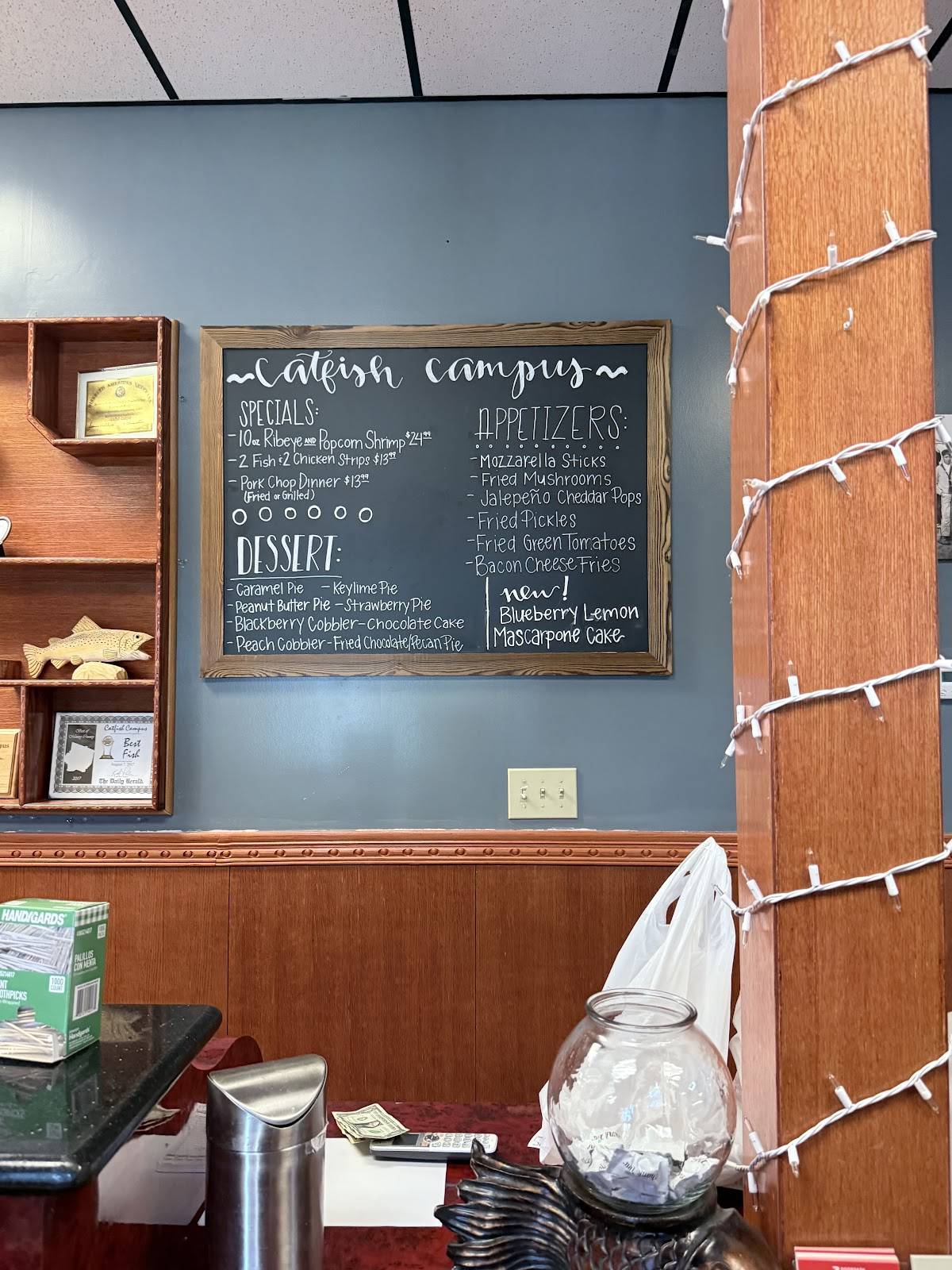 Menu at Catfish Campus Restaurant, Columbia, Keith Dr