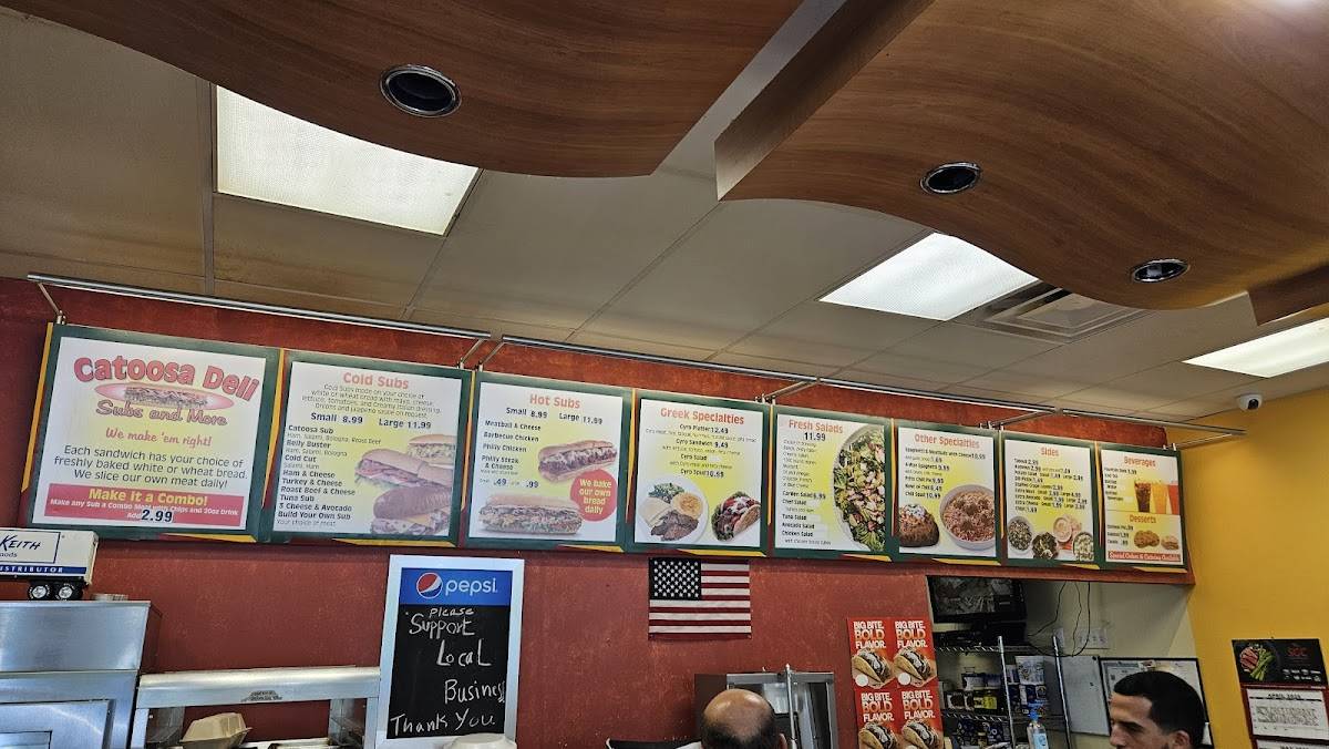 Menu at Catoosa Deli restaurant, Tulsa