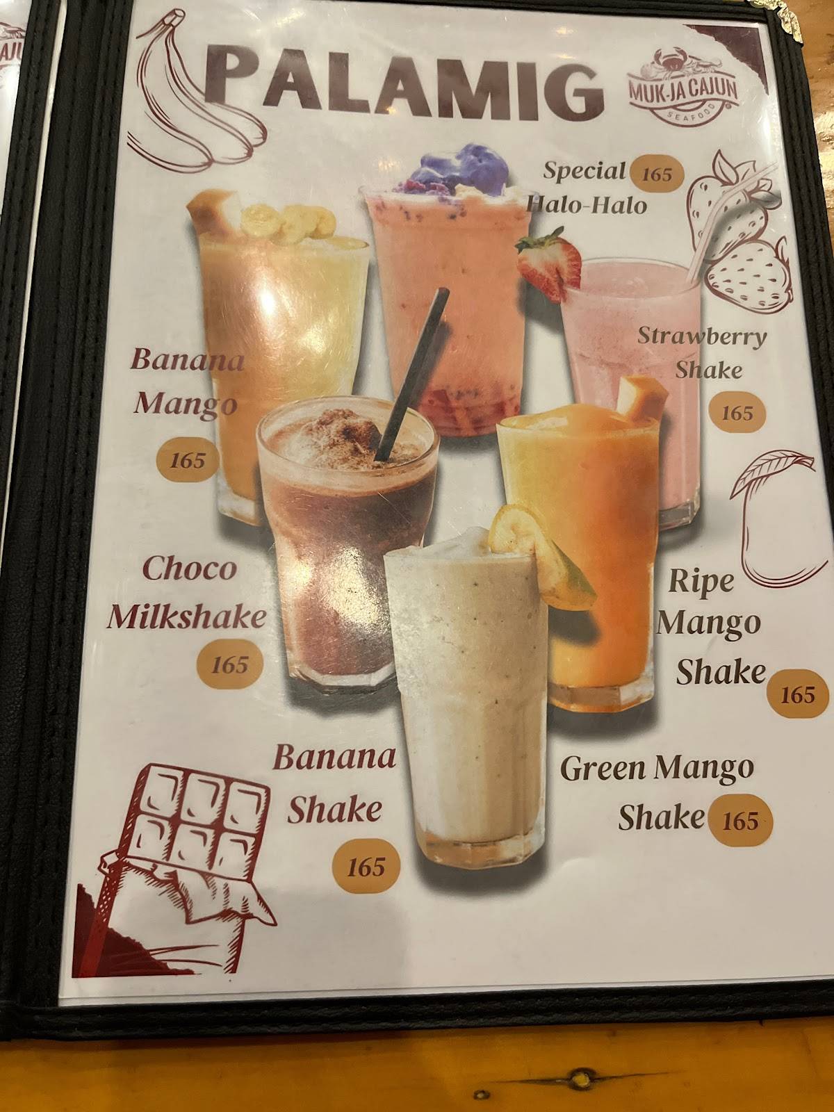 Menu at Muk-Ja Cajun Seafood Restaurant, Cebu City