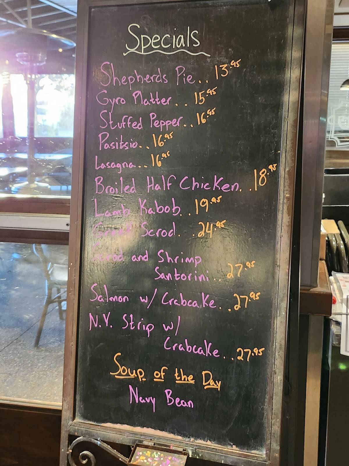 Menu at Central Diner & Grille restaurant, Pittsburgh