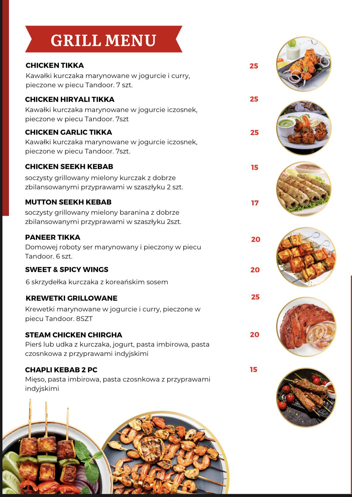 Menu at Chacha Biryani (Pakistan Restaurant)MCG, Warsaw