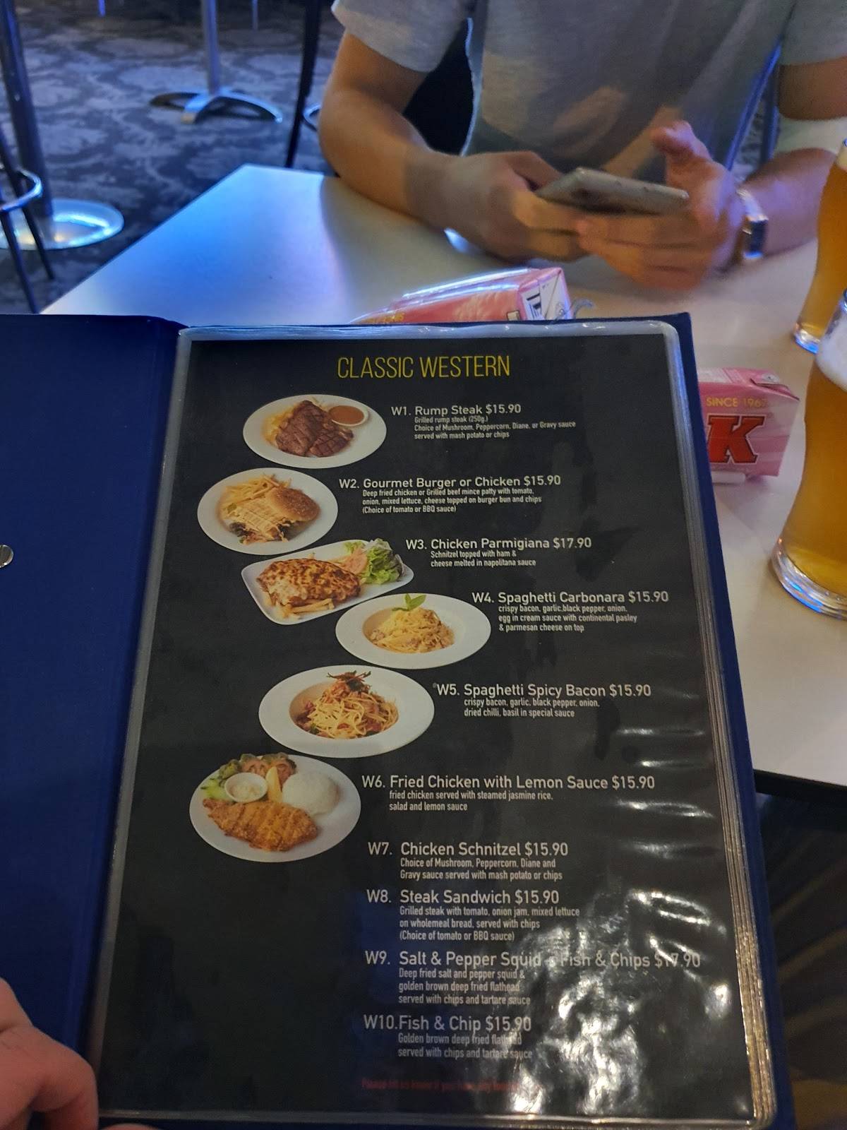 Menu at Chamberlain Hotel (C-Bar), Haymarket, 428 Pitt St