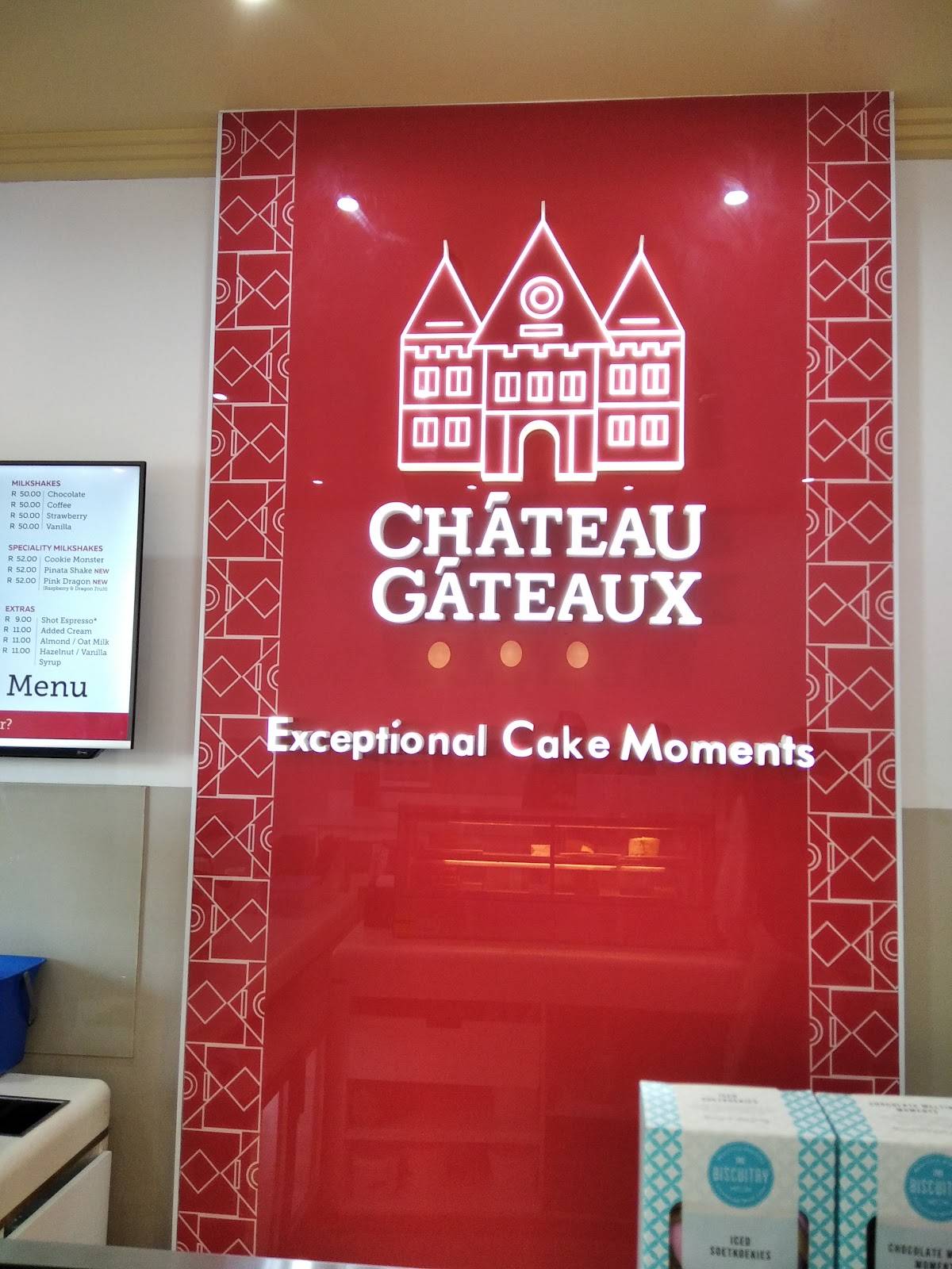 Menu at Château Gâteaux Access Park, Cape Town, Shop D3