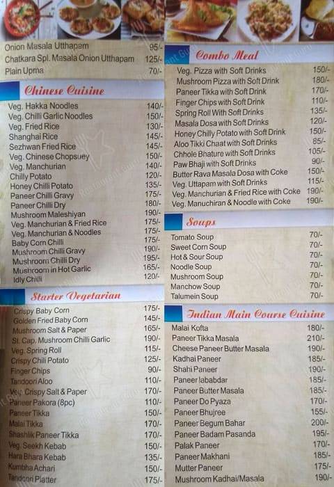 Menu at Chatkara Food Court, Patna, Bailey Rd