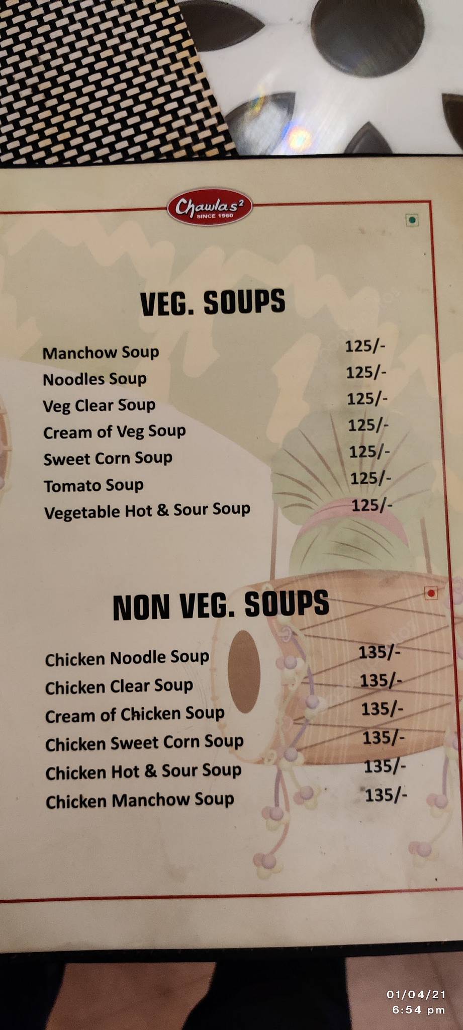 Menu at Chawla's Family Theme Restaurant, Raebareli