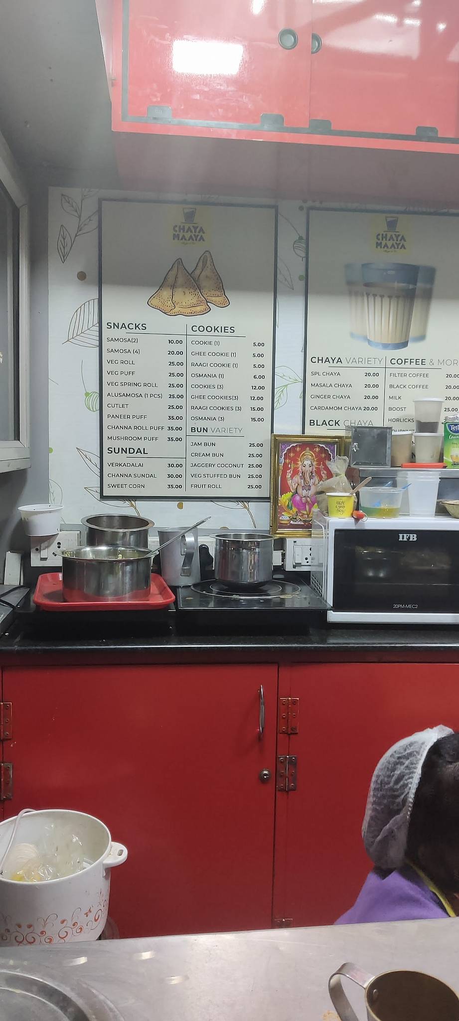 Menu at Chaya Maaya, Chennai, LIC Building