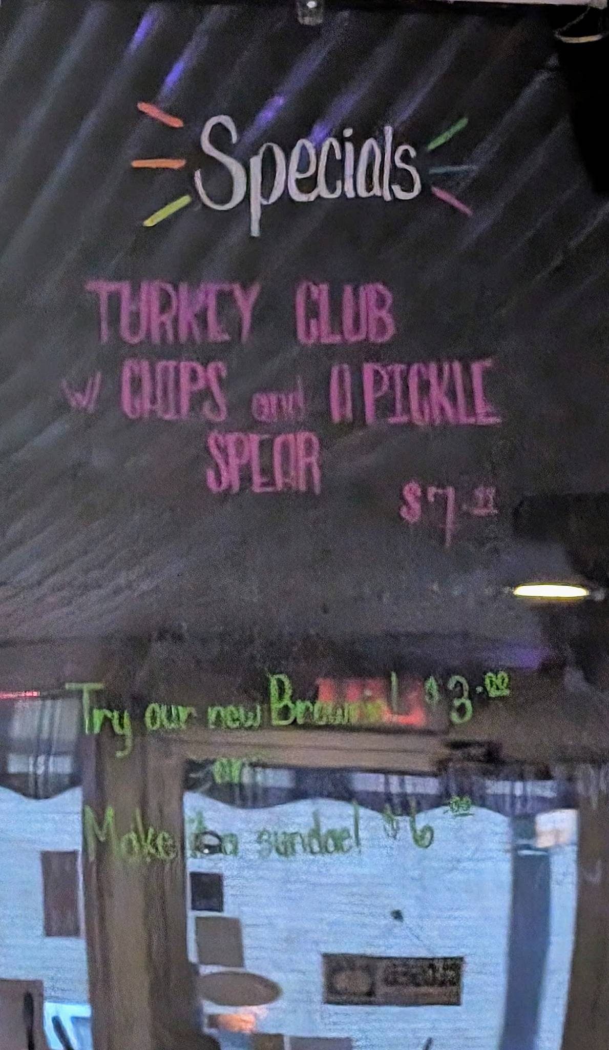 Menu at Chelsea's Pandemonium Restaurant & Bar, Maysville, 130 Market St