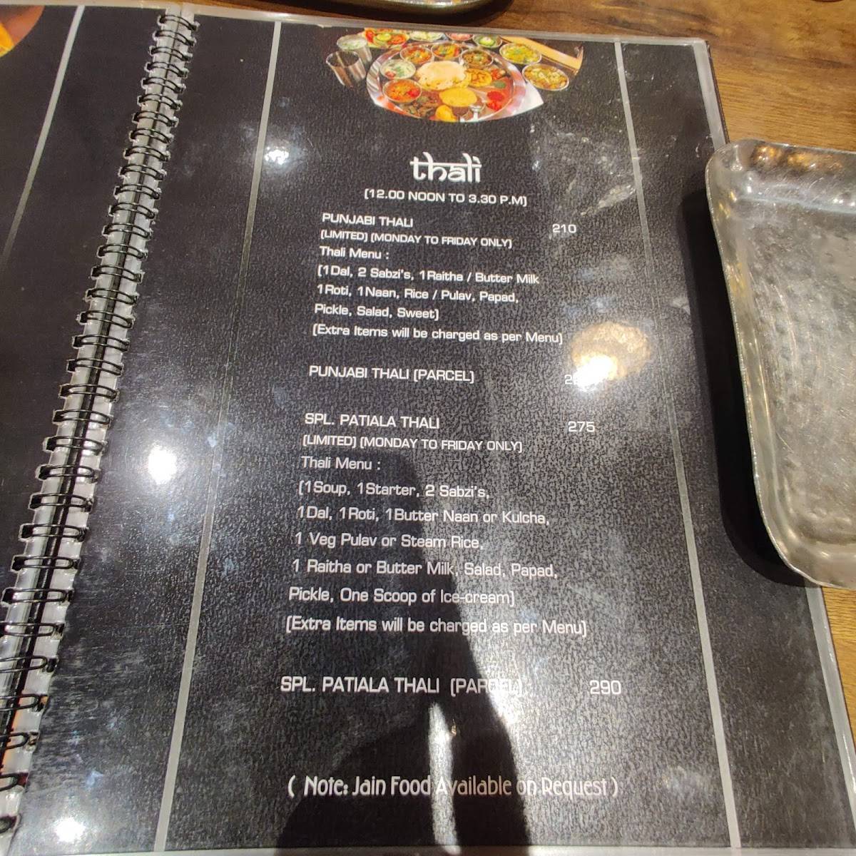 Menu at Shyam's Bombay Halwa house sowcarpet, Chennai