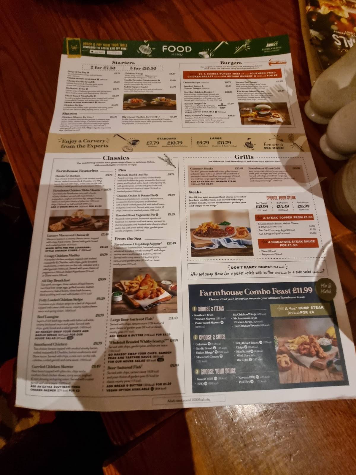 Menu at Cherry Tree Farm - Farmhouse Inns pub & bar, Derby