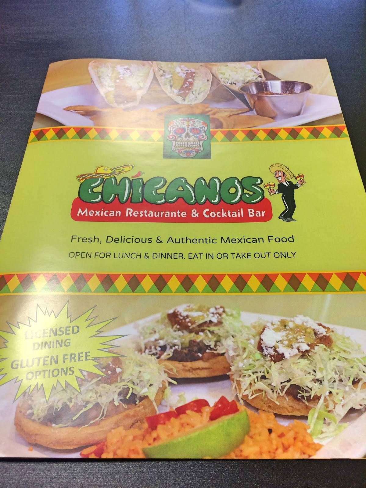 Menu at Chicanos Mexican Restaurante, Quesnel