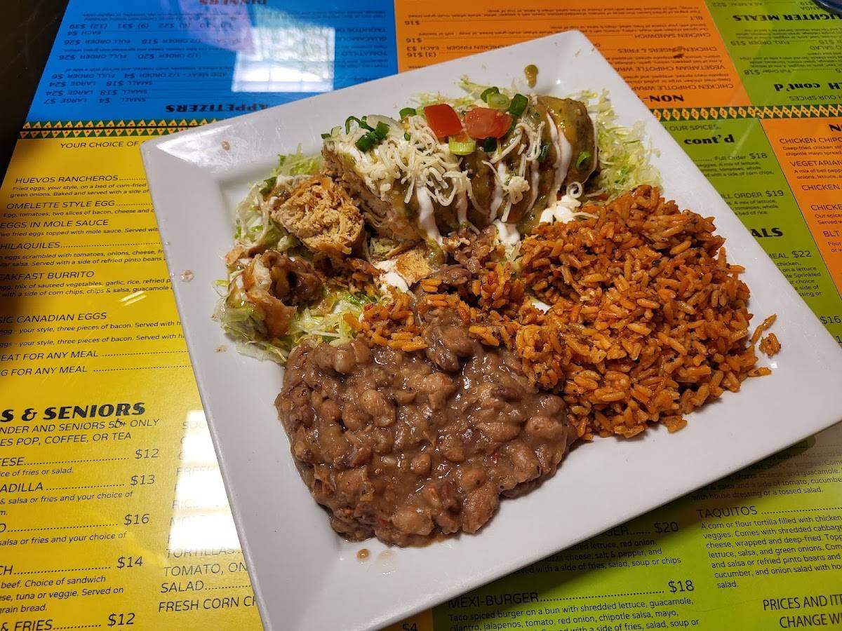 Menu at Chicanos Mexican Restaurante, Quesnel