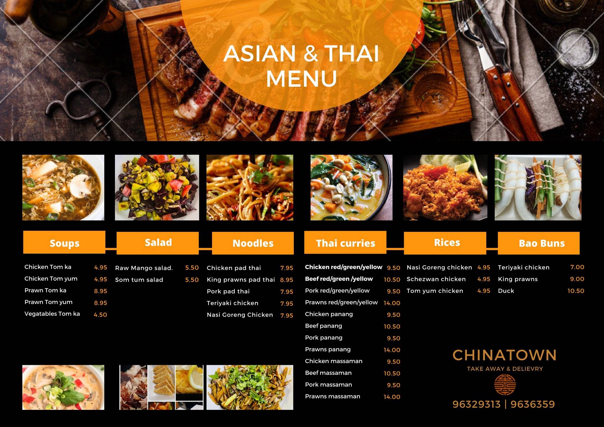 Menu at Chinatown Takeaway Peyia, Peyia, E709