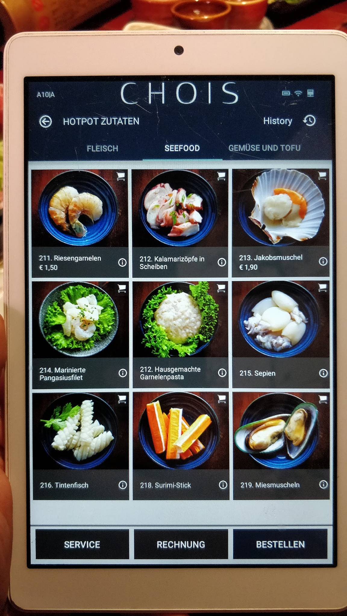 Speisekarte von Chois Hotpot & Lounge restaurant, München