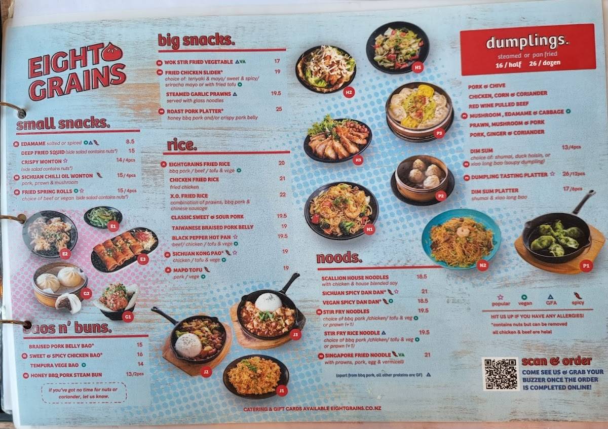 Menu at Little High Eatery restaurant, Christchurch
