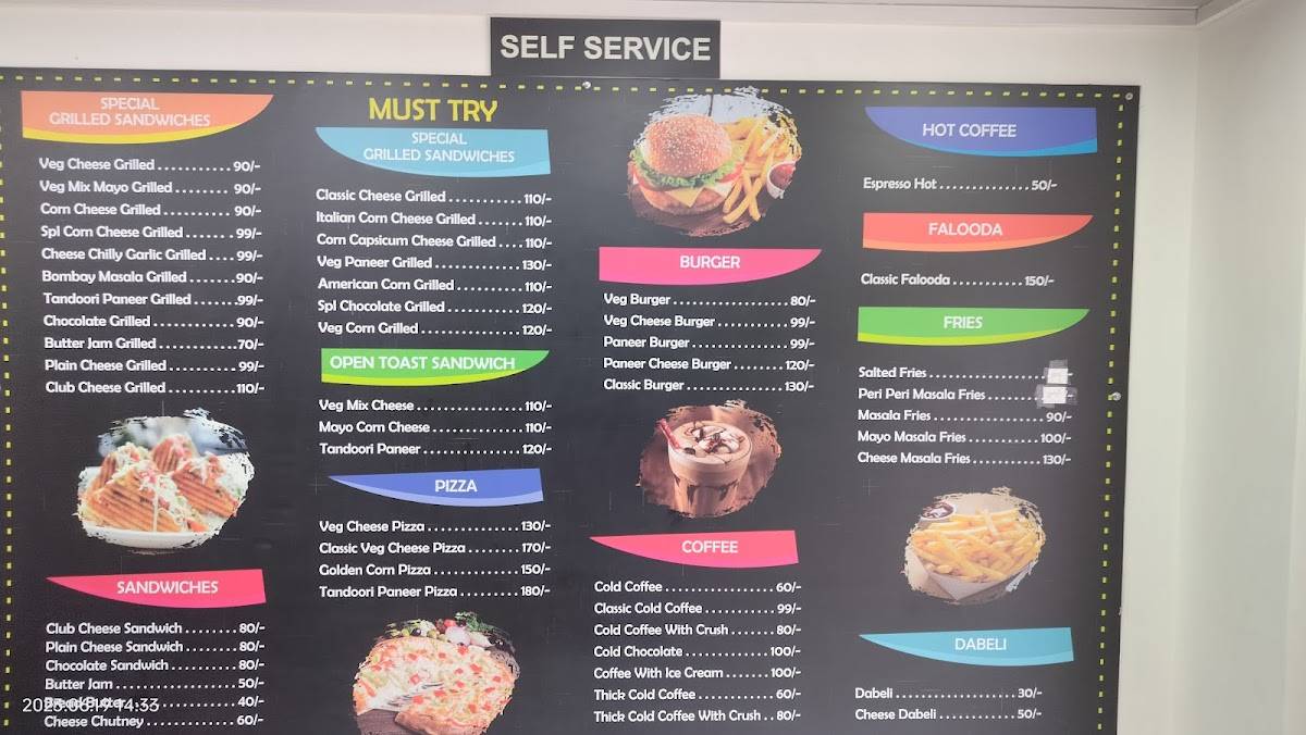Menu at Classic Sandwich, Pune, Aditi Mall