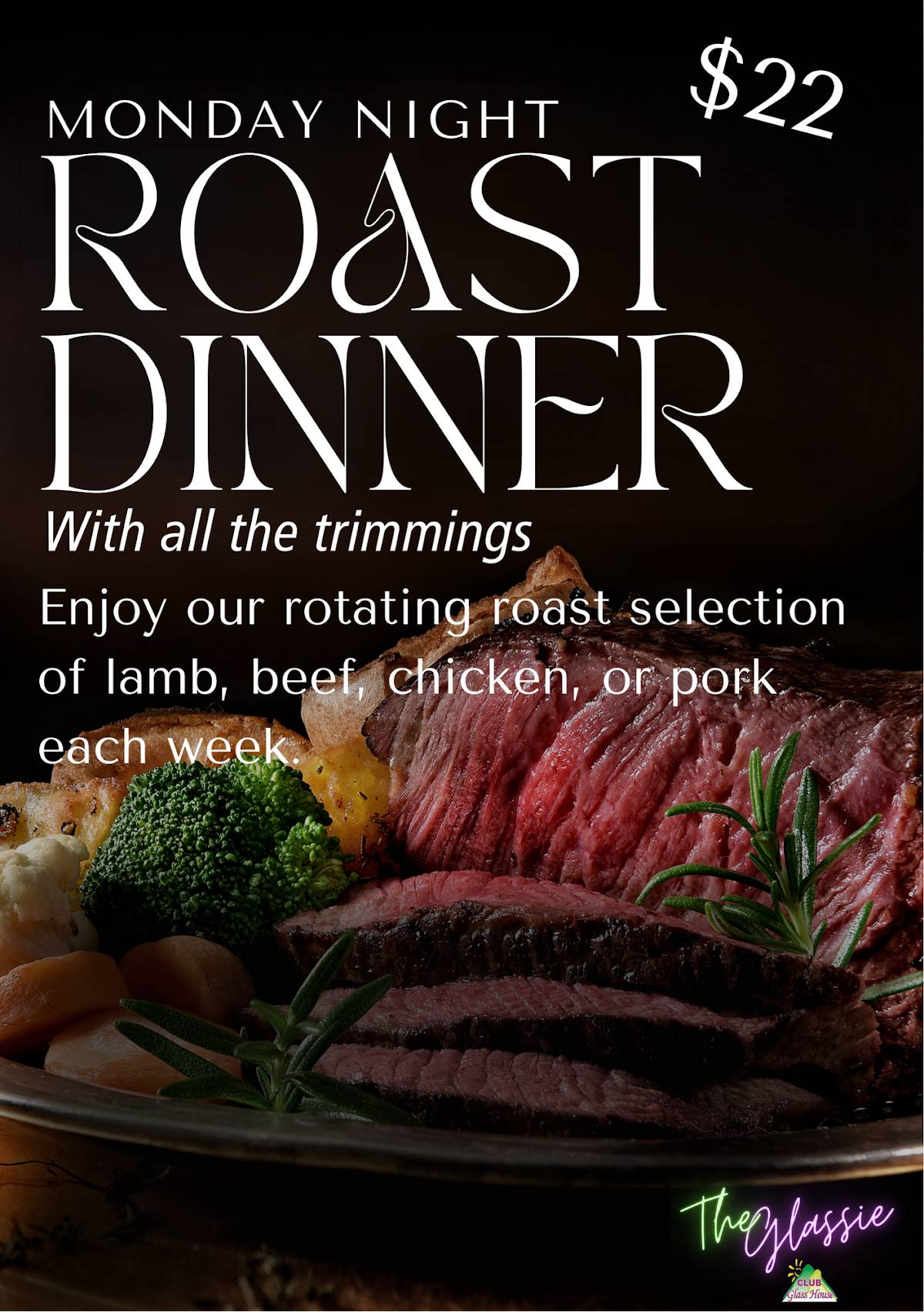 Menu at Club Glass House, Glass House Mountains