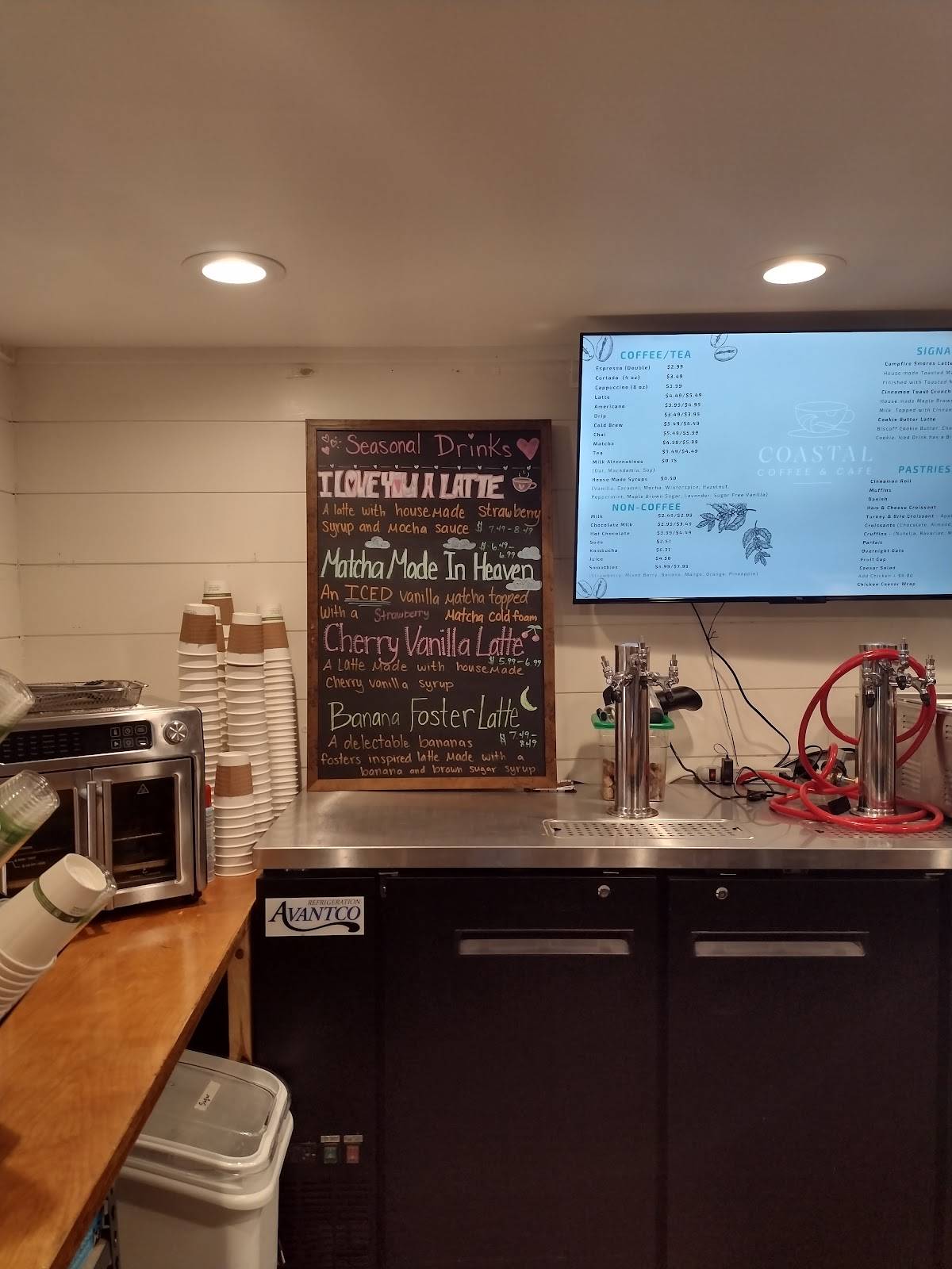 Menu at Coastal Coffee & Cafe, Santa Rosa Beach