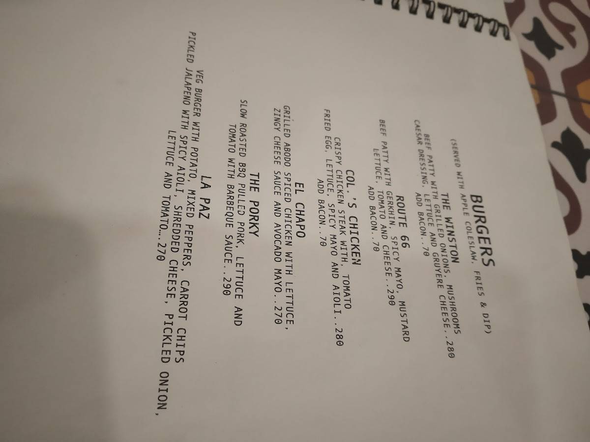 Menu at Cocoa Tree - MG Road, Kochi, The Avenue Regent