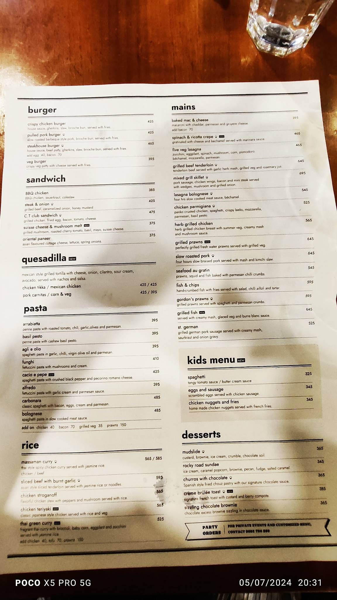 Menu at Cocoa Tree - MG Road, Kochi, The Avenue Regent