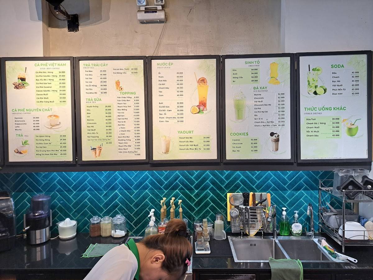 Menu at Coffee Hải Vân cafe, Ho Chi Minh City