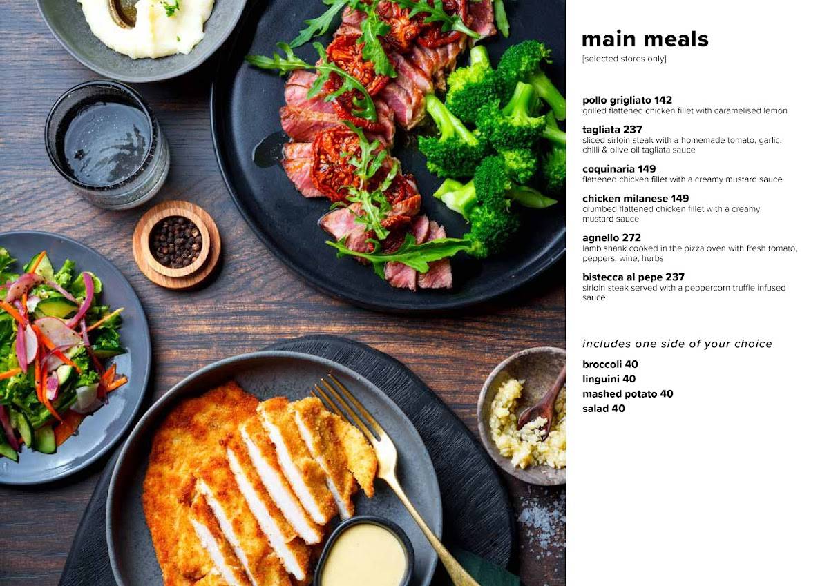 Menu at Col'Cacchio Gateway restaurant, Durban, Shop G320