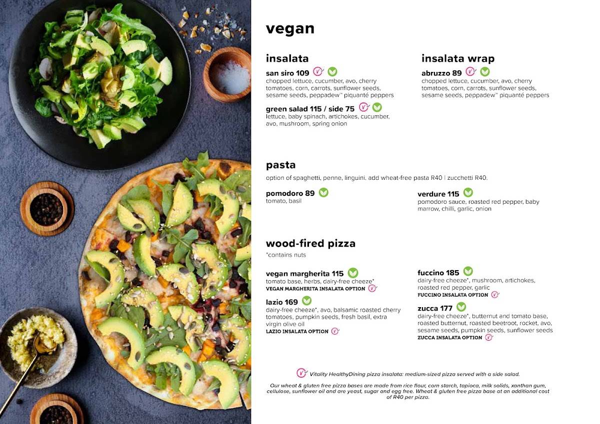 Menu at Col'Cacchio Gateway restaurant, Durban, Shop G320
