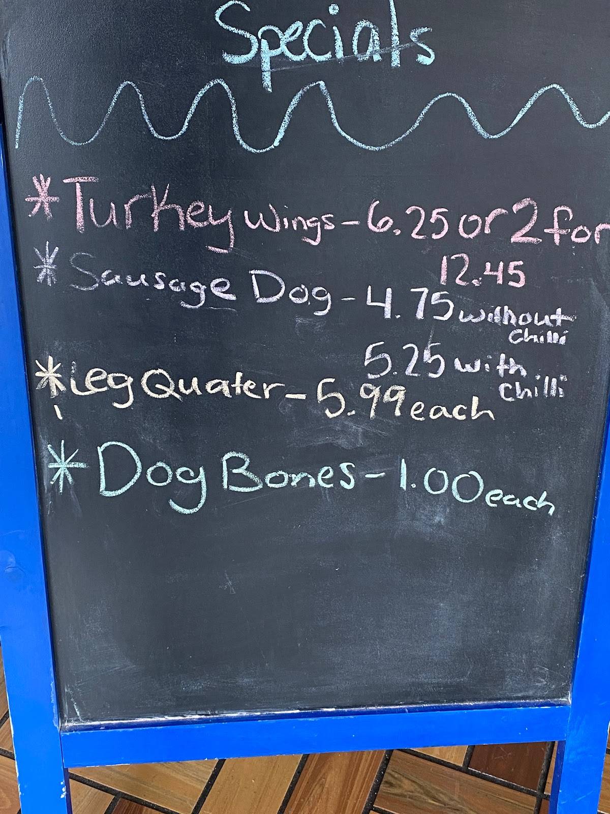 Menu at True BBQ, West Columbia