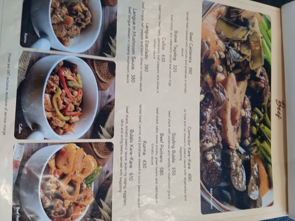 Menu at Comedor by Miguel and Maria restaurant, Marikina, 2f Mayor Gil ...