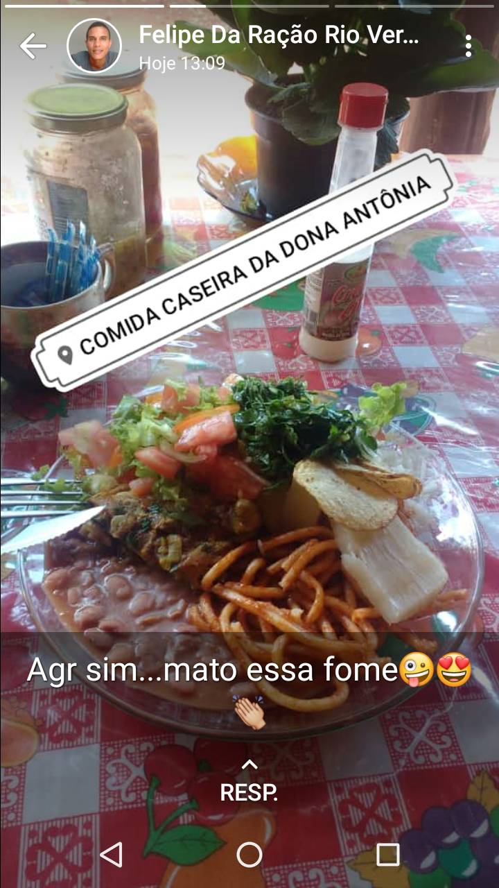 Menu em Comida Caseira da Dona Antônia restaurante, Brasil, GO-320