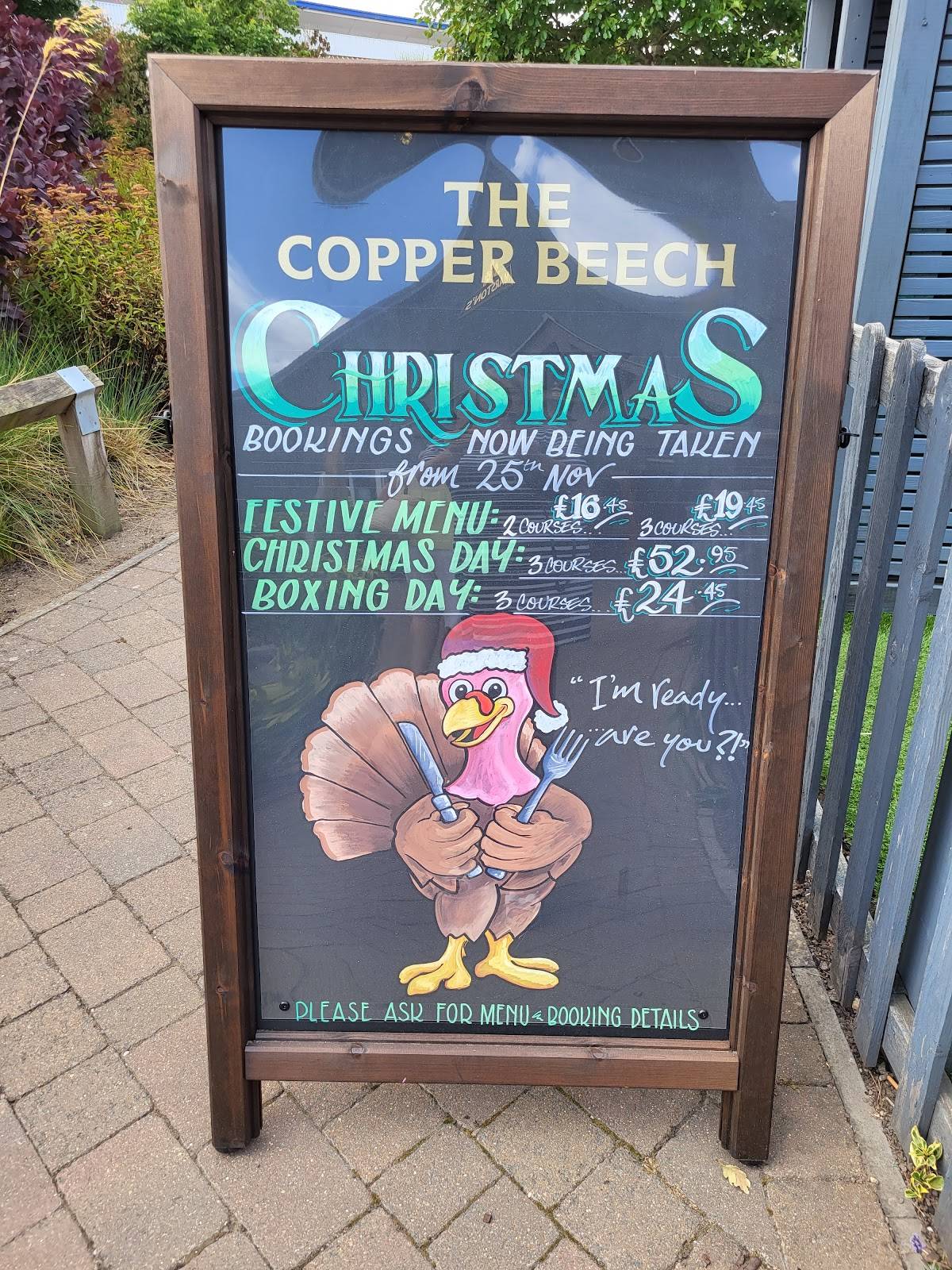 Menu at Copper Beech pub & bar, Norwich, Alex Moorhouse Way