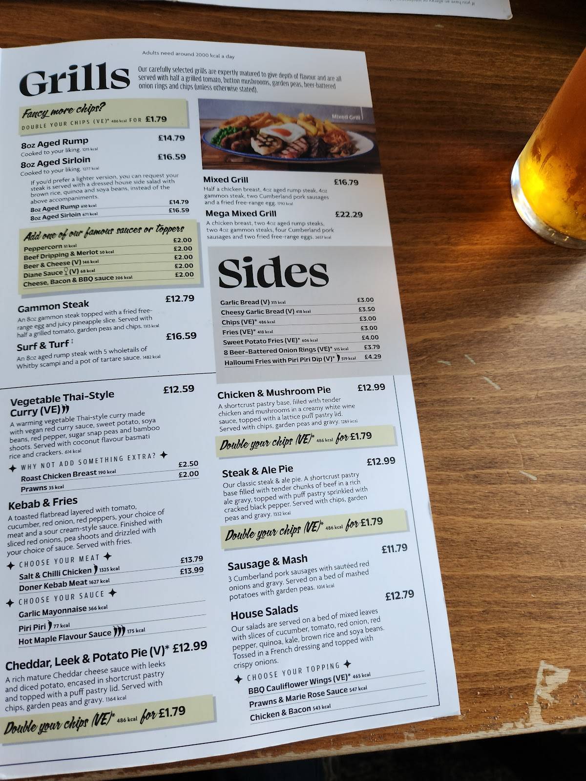 Menu at Copper Beech pub & bar, Norwich, Alex Moorhouse Way