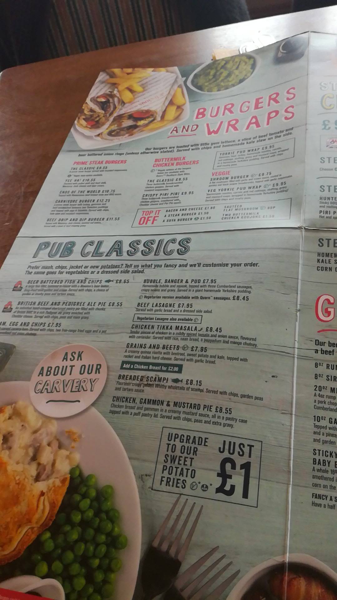 Menu at Copper Beech pub & bar, Norwich, Alex Moorhouse Way