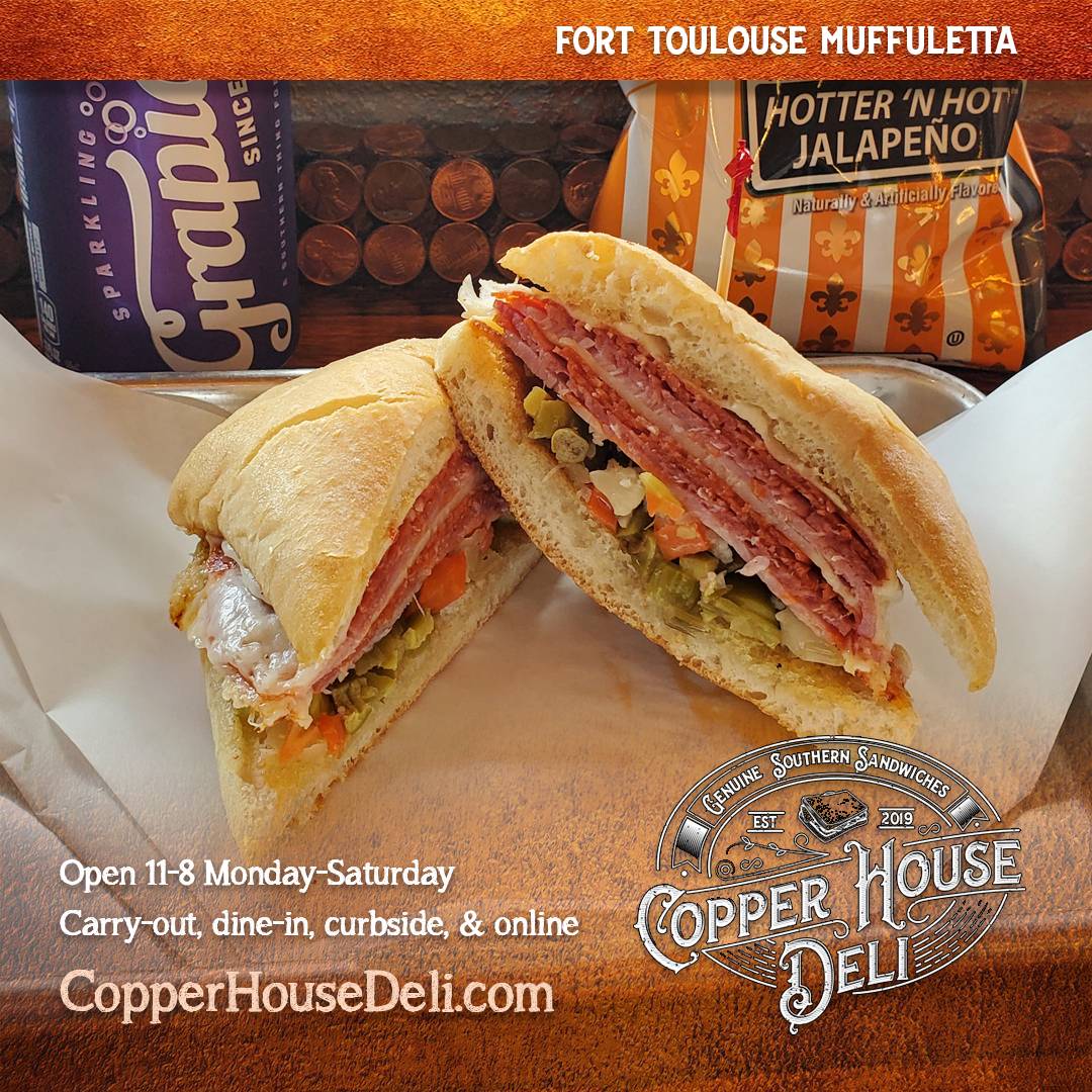 Menu at Copper House Deli restaurant, Wetumpka