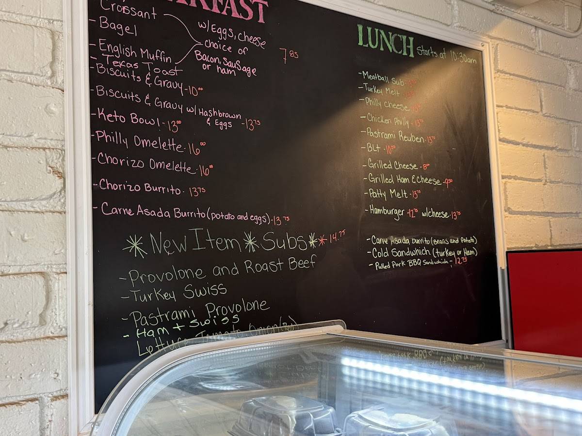 Menu at Corner Scoop restaurant, Sonoita