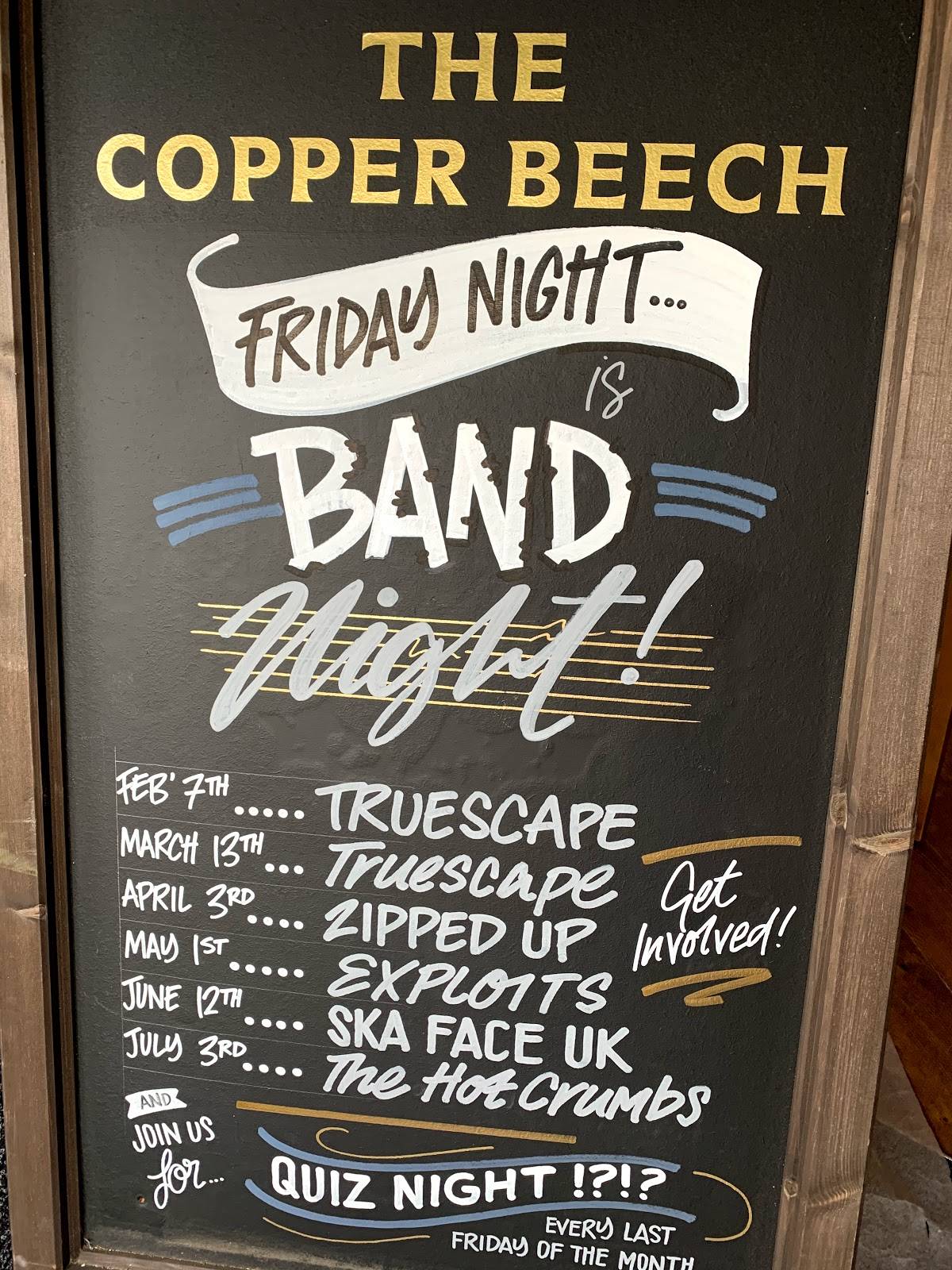 Menu at Copper Beech pub & bar, Norwich, Alex Moorhouse Way