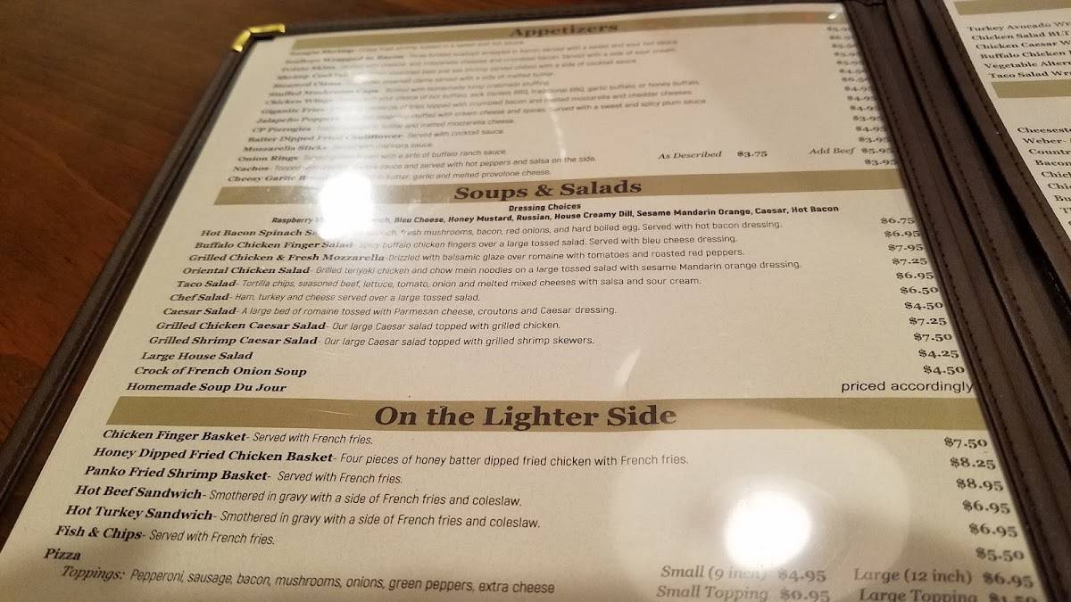 Menu at Country Place restaurant, Perkasie, PA-313