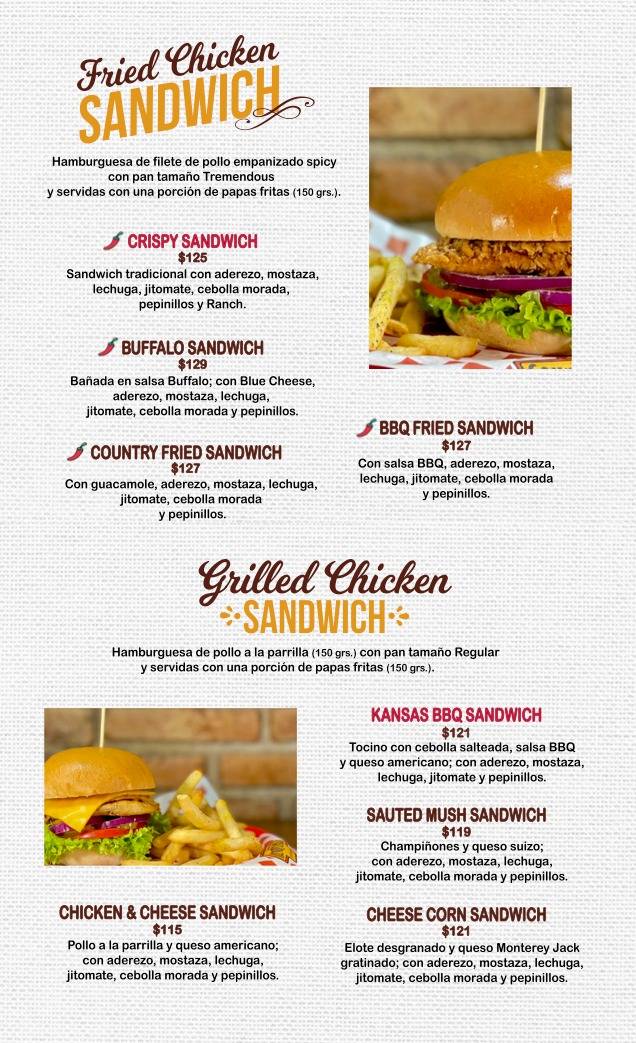 Carta del restaurante Countrybreak Bosques, Aguascalientes, Monte ...