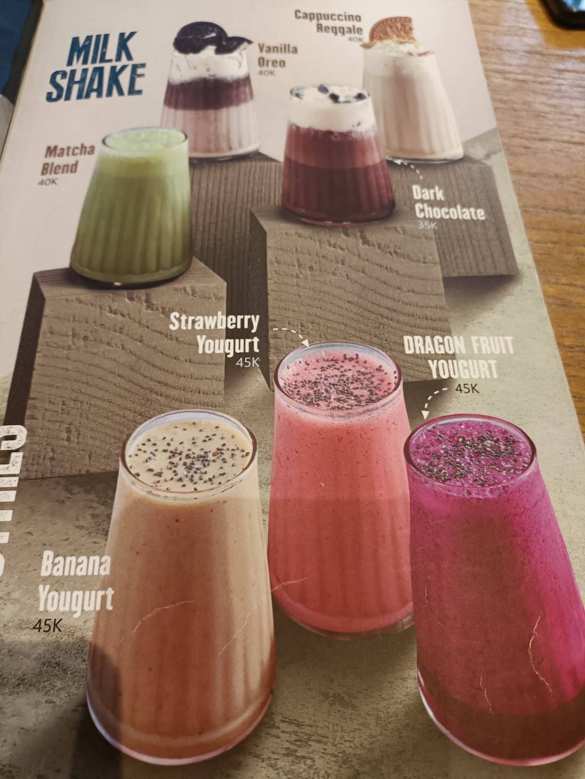 Menu at Cow & Co. restaurant, Medan