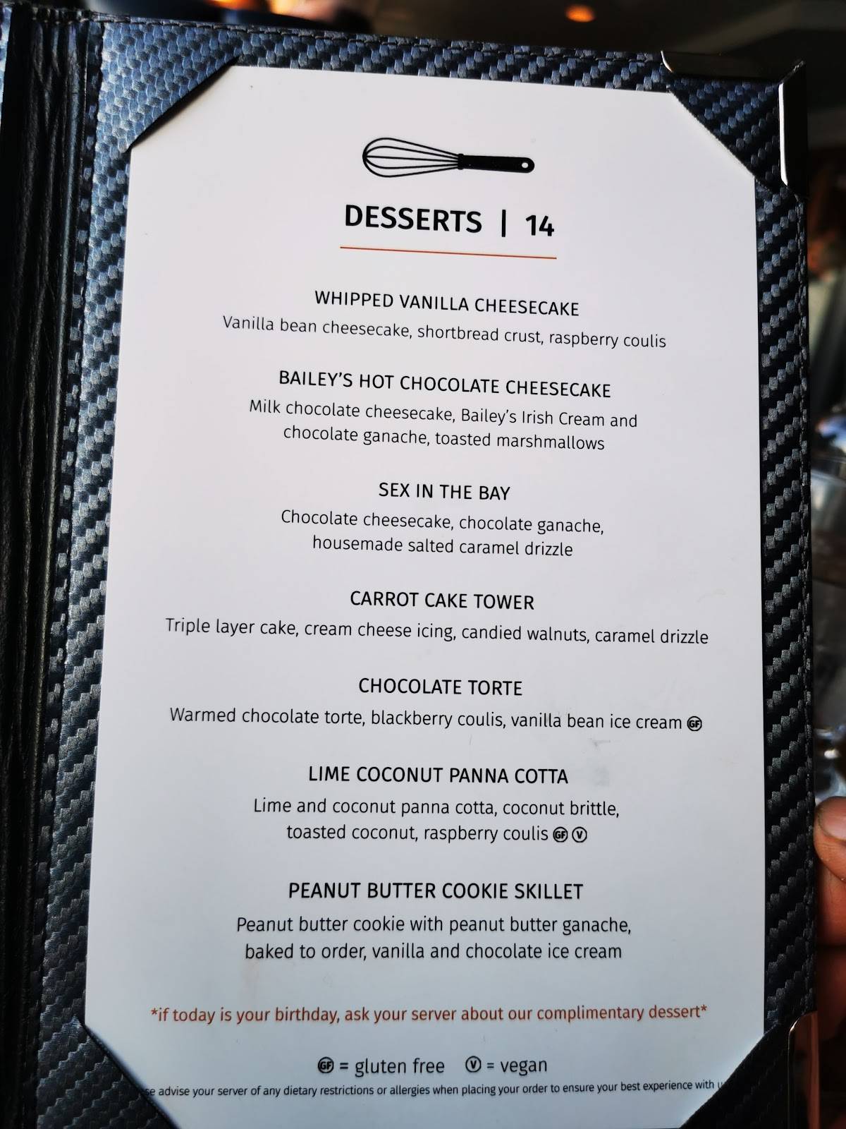 Menu at The Cook and Butcher restaurant, Cowichan Bay