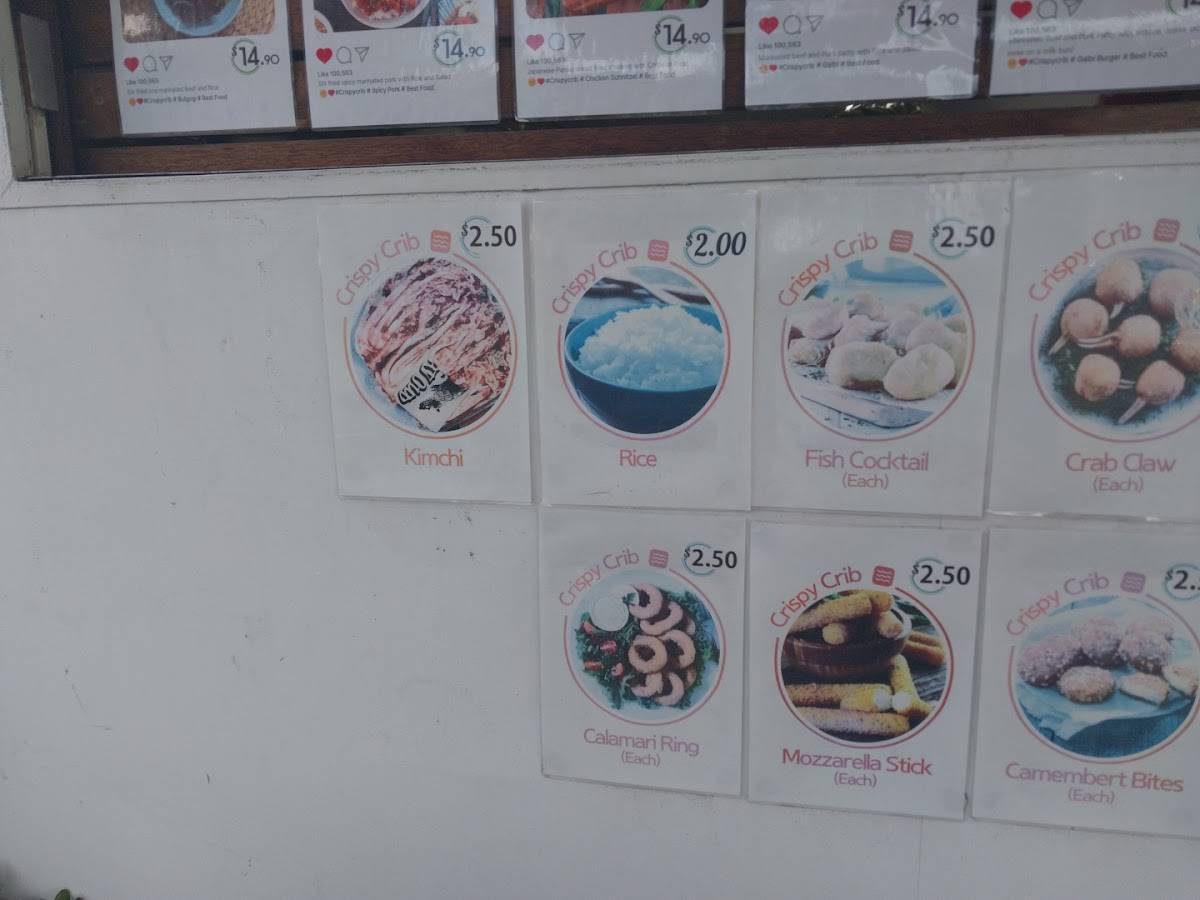 Carta del restaurante Crispy Crib Food Truck Blacktown, Blacktown