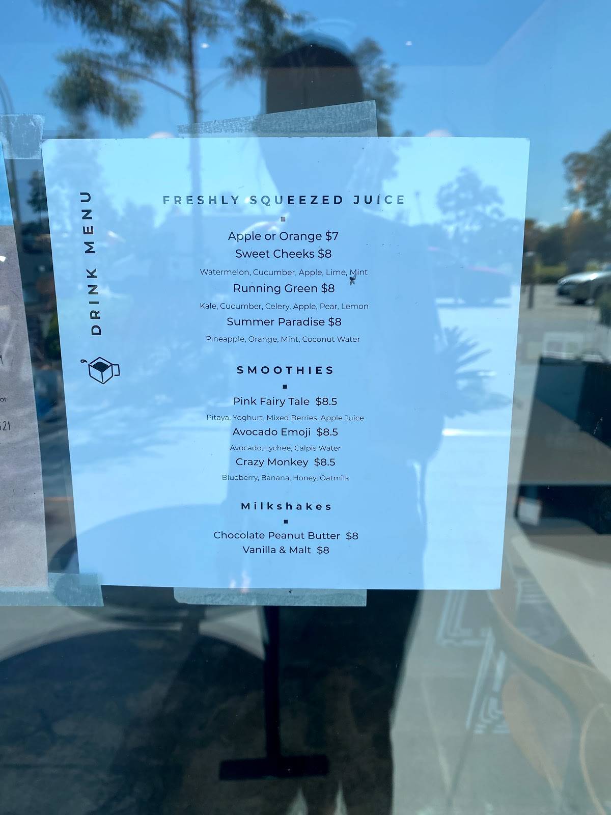 Menu at Cube Cafe, Eastgardens