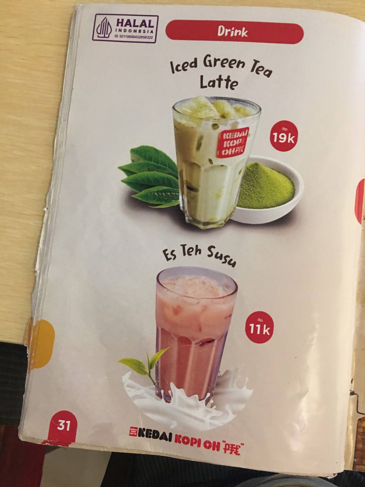 Carta del restaurante Kedai Kopi Oh Gading Serpong - Ruko Faraday ...