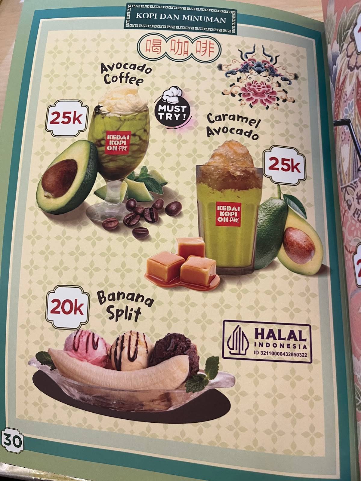 Carta del restaurante Kedai Kopi Oh Gading Serpong - Ruko Faraday ...