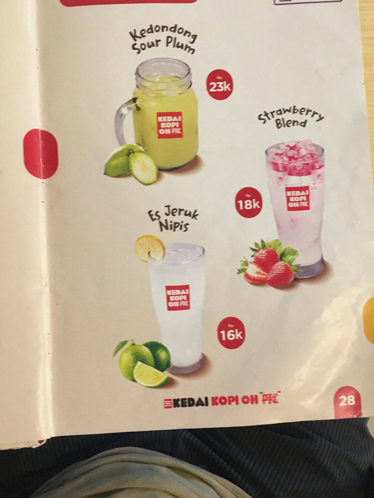Carta del restaurante Kedai Kopi Oh Gading Serpong - Ruko Faraday ...