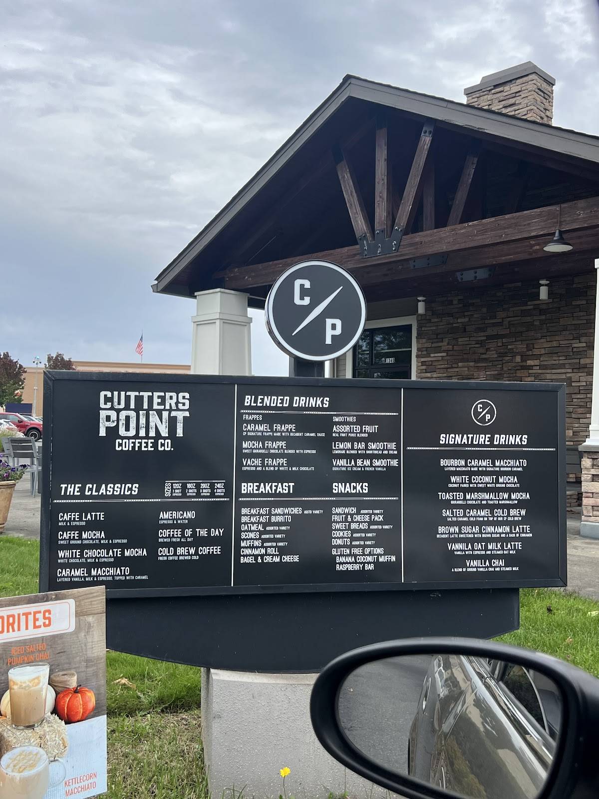 Menu at Cutters Point Coffee restaurant, Lacey, Marvin Rd NE