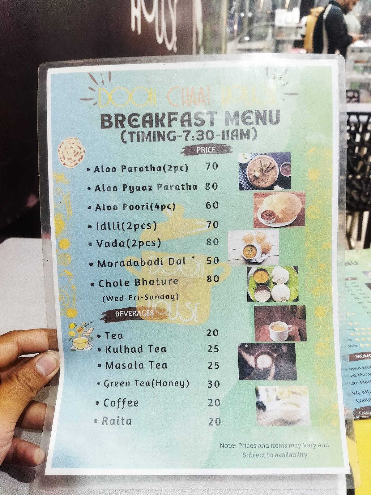 Menu at DOON CHAAT HOUSE, Dehradun
