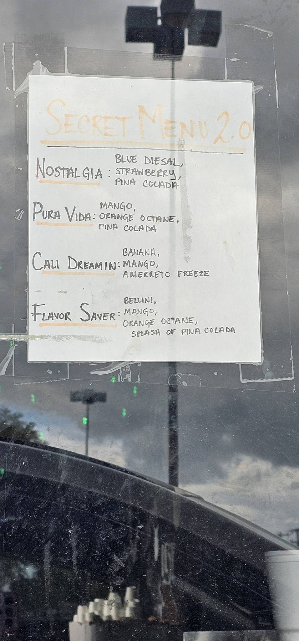 Menu at Daiquiris Supreme pub & bar, Lafayette, Johnston St
